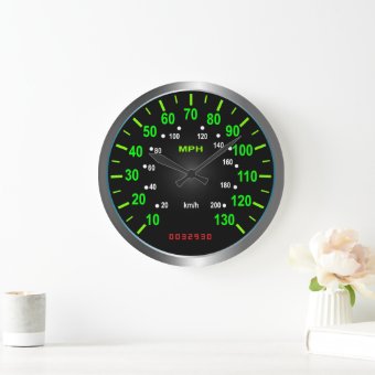 Cool Speedometer Clock | Zazzle