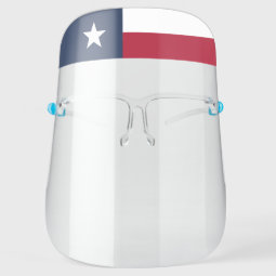 Cool State of Texas Flag Face Shield | Zazzle