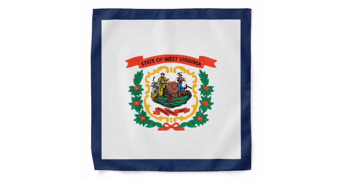 Cool State Of West Virginia Flag Fashion Bandana | Zazzle