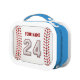 Cool Stitched Baseball Number 24 Lunch Box | Zazzle