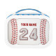 Cool Stitched Baseball Number 24 Lunch Box | Zazzle