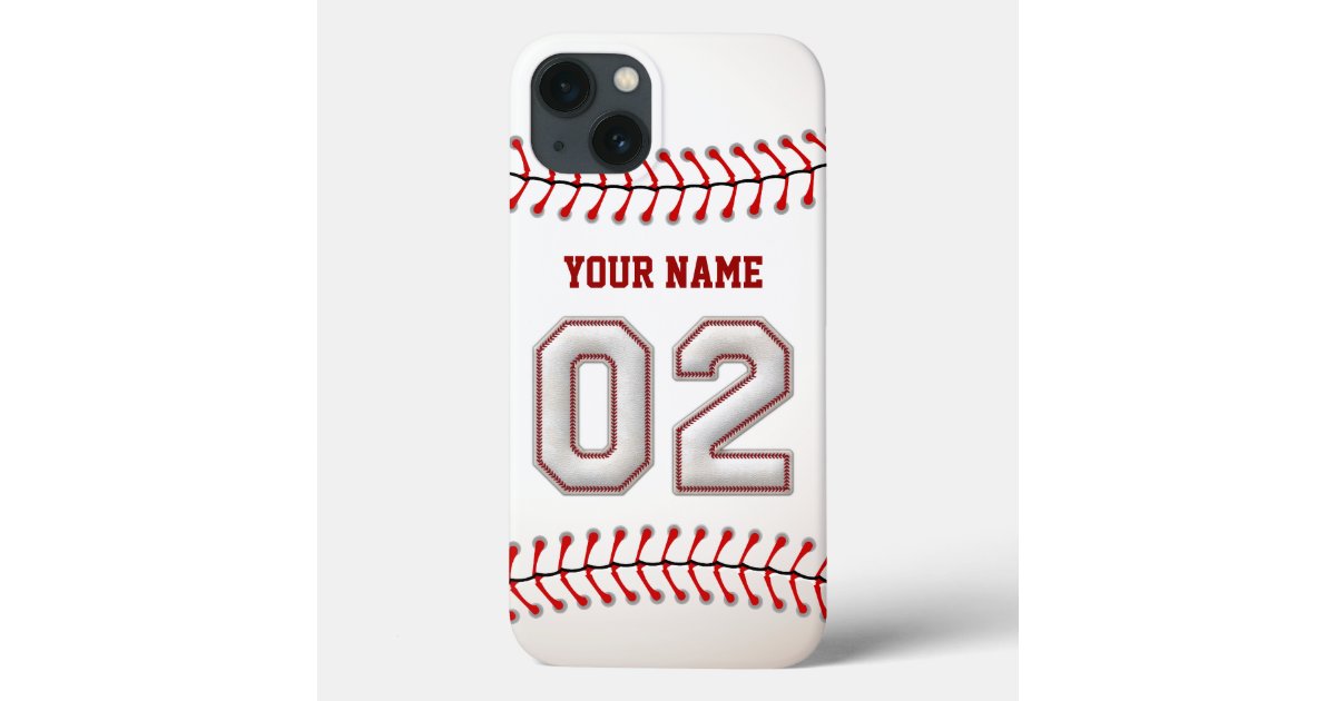 Cool Stitched Baseball Number 2 Case-Mate iPhone Case | Zazzle