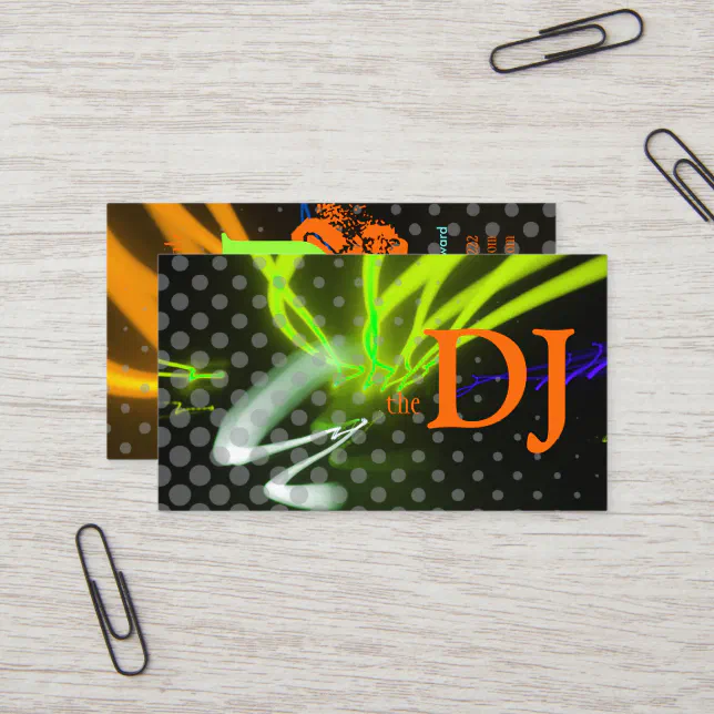 Cool / Stylish neon lights/fluorescent colors Business Card | Zazzle