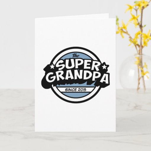 Cool Super Grandpa Card | Zazzle