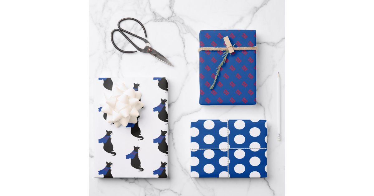 Cool Super Kitty - Cat Wrapping Paper Sheet Set | Zazzle