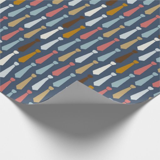 cool tiled tie pattern men wrapping paper | Zazzle