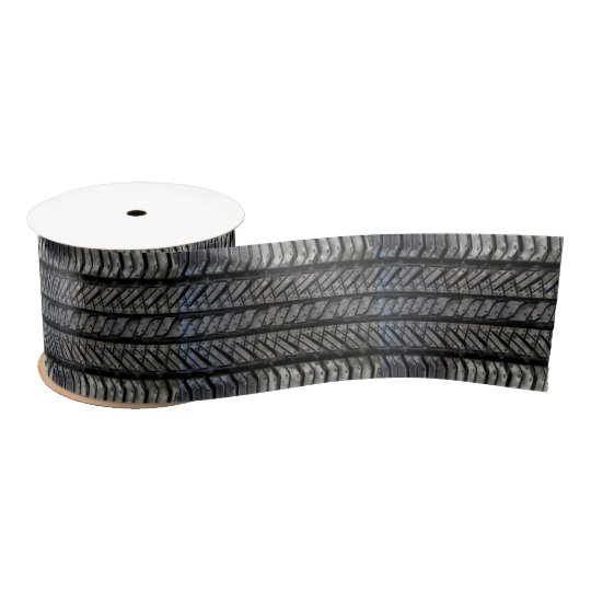 Cool Tire Rubber Automotive Texture Decor Satin Ribbon | Zazzle.com