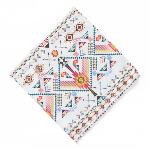 Cool trendy tribal ethnic geometric pattern bandana | Zazzle