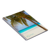 Cool Trendy Tropical Beach ,Palm-Personalized Notebook | Zazzle
