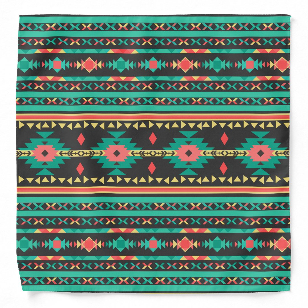 Cool tribal ethnic geometric pattern bandana | Zazzle