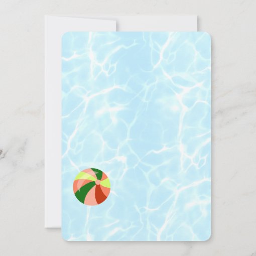 Cool Tropical Summer Pool Party Quinceañera Invita Invitation | Zazzle
