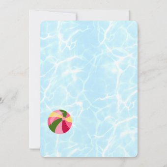 Cool Tropical Summer Pool Party Quinceañera Invitation | Zazzle