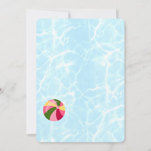 Cool Tropical Summer Pool Party Quinceañera Invitation | Zazzle