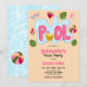 Cool Tropical Summer Pool Party Quinceañera Invitation | Zazzle