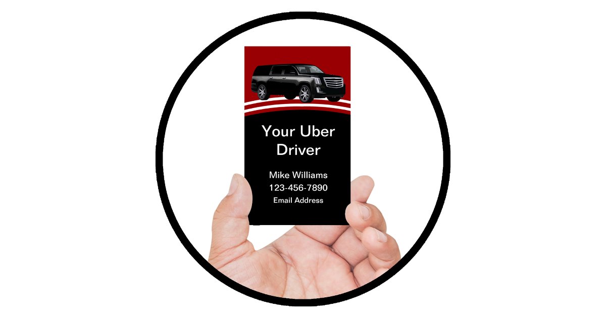 Cool Uber Driver Unique Automotive Business Card | Zazzle
