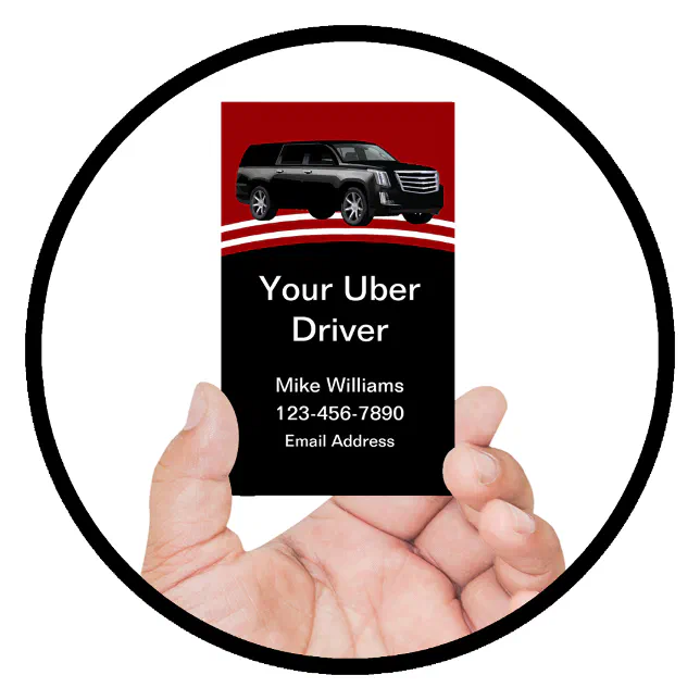 Cool Uber Driver Unique Automotive Business Card | Zazzle