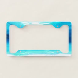 Cool Underwater Background License Plate Frame | Zazzle