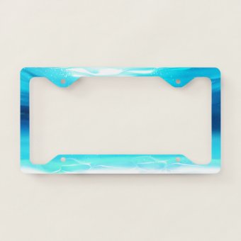 Cool Underwater Background License Plate Frame | Zazzle