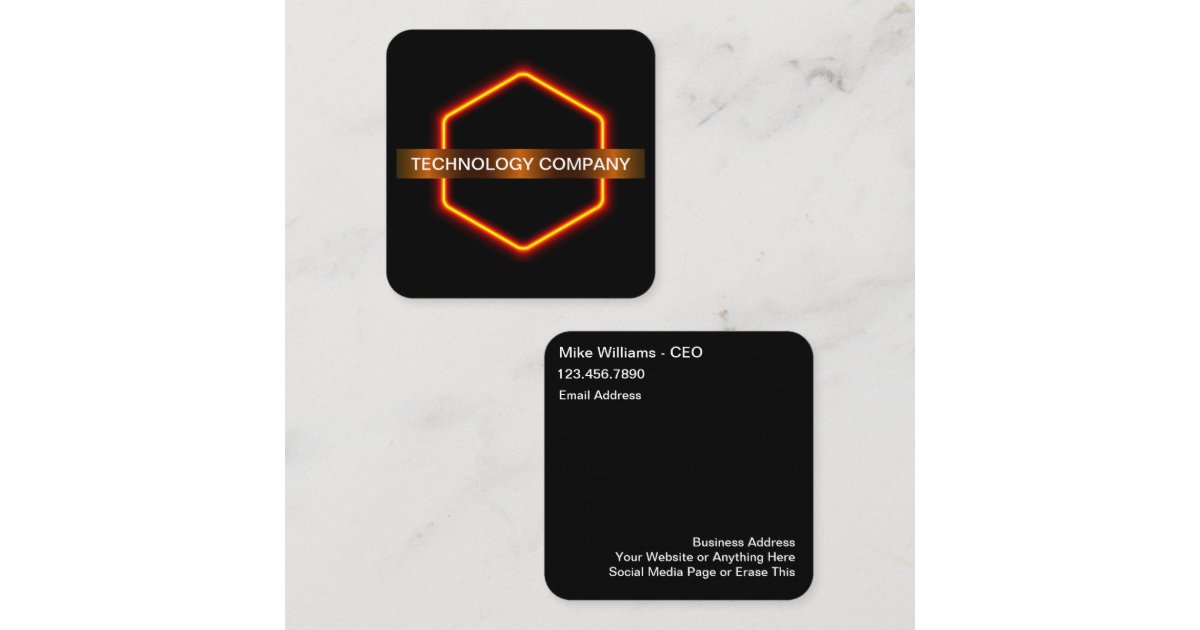 Cool Unique Technology Theme Business Cards | Zazzle