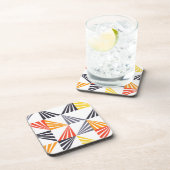 Cool, unique, trendy, urban, colorful triangles beverage coaster | Zazzle