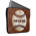 Cool Vintage Baseball Laptop Case with YOUR TEXT | Zazzle
