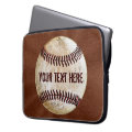 Cool Vintage Baseball Laptop Case with YOUR TEXT | Zazzle