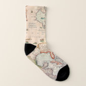 Cool Vintage Pictorial Map of North America Socks | Zazzle