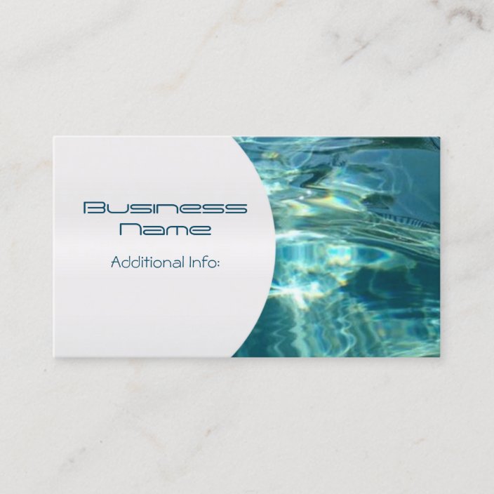 Cool Water Background Business Card 5 | Zazzle.com