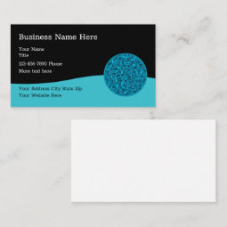Cool Water Theme Business Card Template | Zazzle