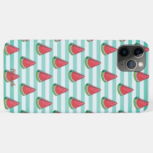 Cool Watermelon Stripes - Personalized Case-Mate iPhone Case | Zazzle