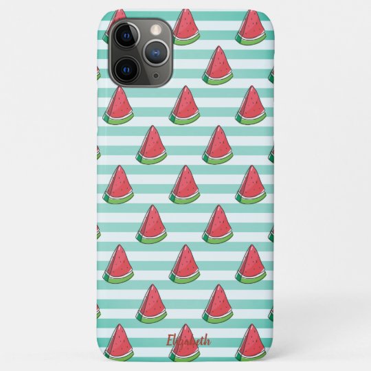 Cool Watermelon Stripes - Personalized Case-Mate iPhone Case | Zazzle.com