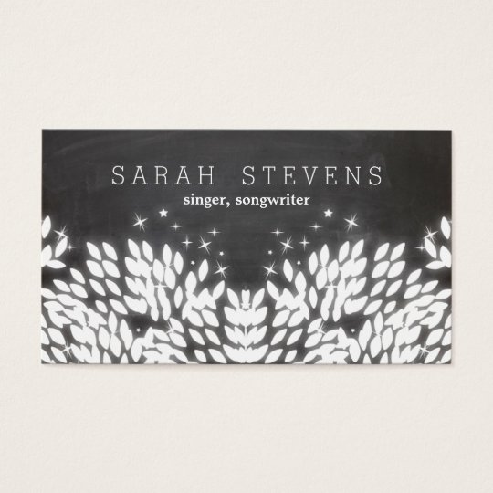 Cool Whimsical Singer, Songwriter Music Business Card | Zazzle.com