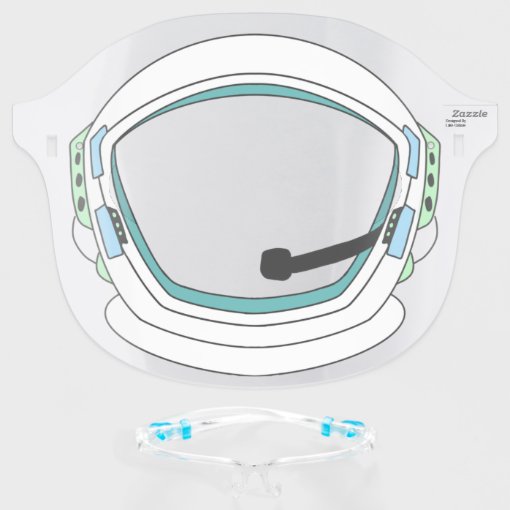 Cool White Astronaut Helmet Face Shield | Zazzle