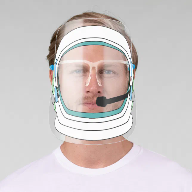 Cool White Astronaut Helmet Face Shield | Zazzle