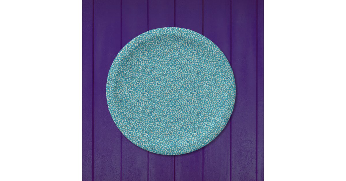 Cool Wild Crocodile Skin Teal Texture Swamp Party Paper Plates | Zazzle