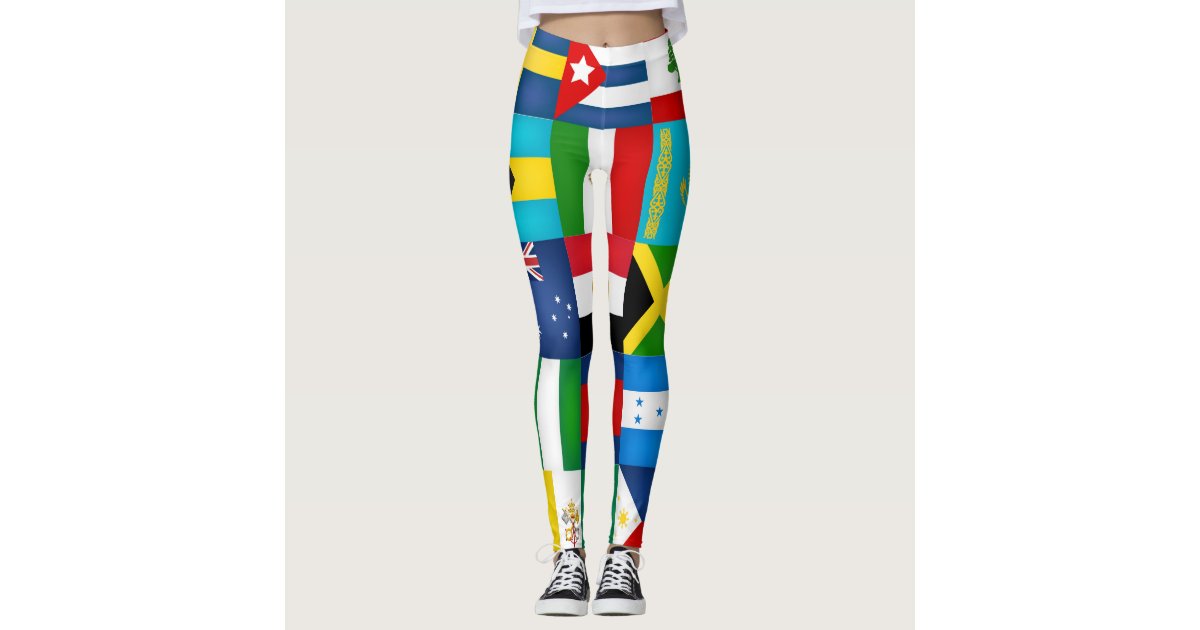 Cool World Flags Fashion Leggings | Zazzle