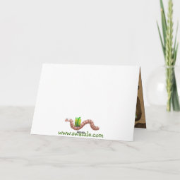 Cool Worm Birthday Card | Zazzle