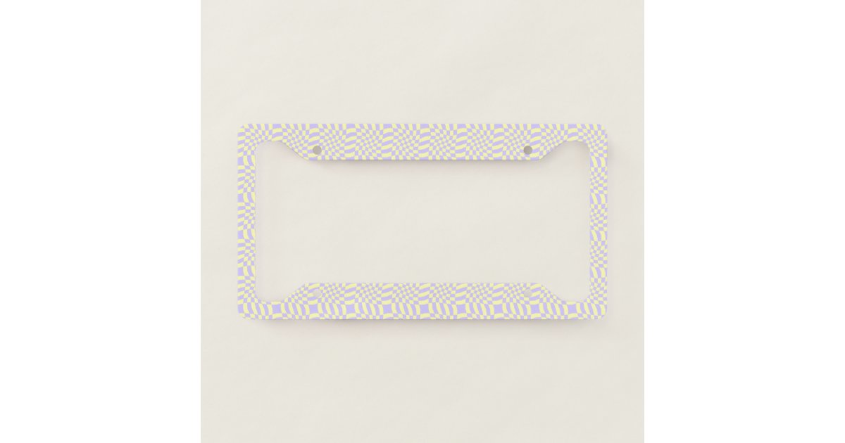 Cool Y2k Pattern License Plate Frame | Zazzle