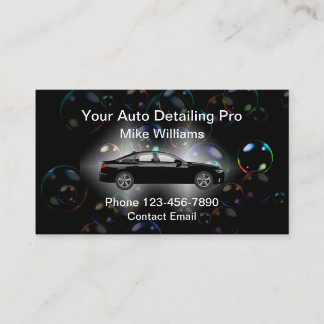 Coolest Auto Detailing Car Wash Business Cards | Zazzle