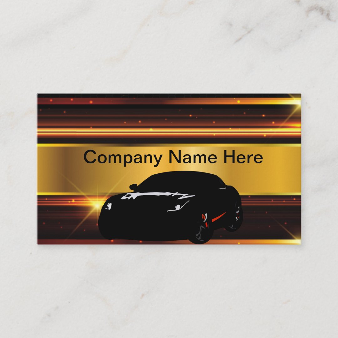 Coolest Automotive Theme Business Card | Zazzle