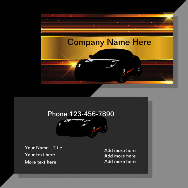 Coolest Automotive Theme Business Card | Zazzle