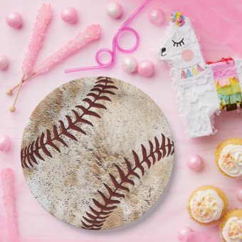 Coolest Baseball Paper Plates Baseball Party | Zazzle