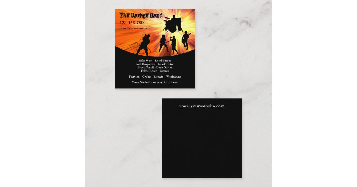 Coolest Rock Band Business Cards | Zazzle