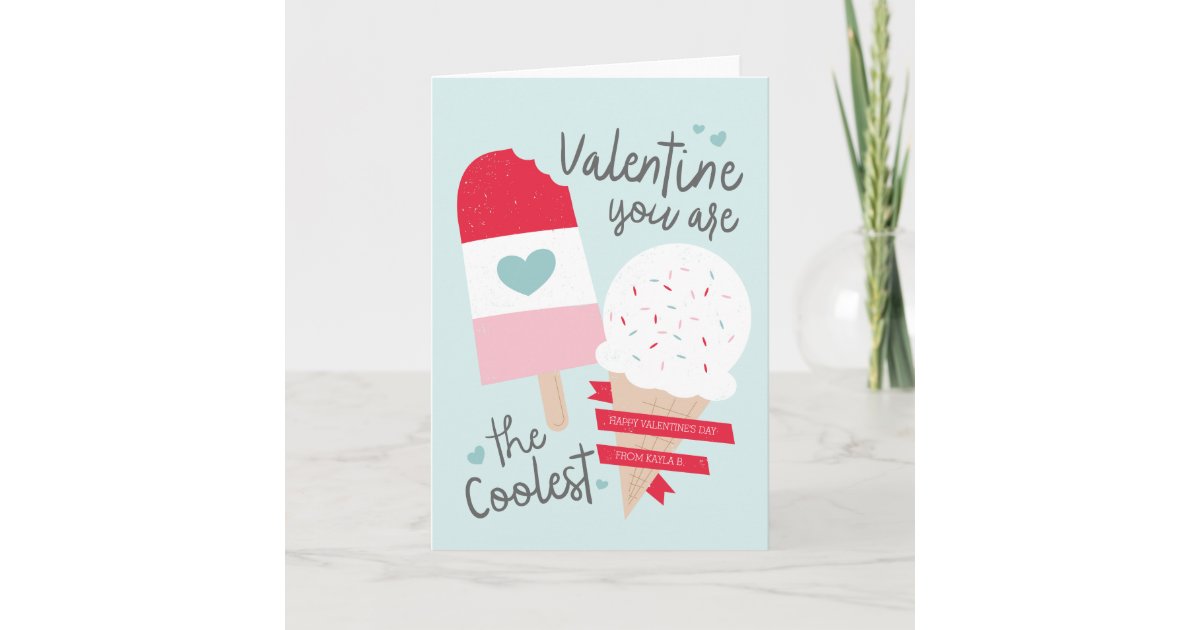 Coolest Valentine Holiday Card | Zazzle