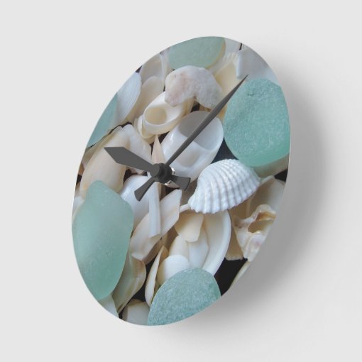 Cooling Glass Round Clock | Zazzle
