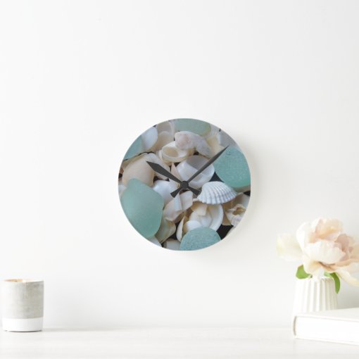 Cooling Glass Round Clock | Zazzle