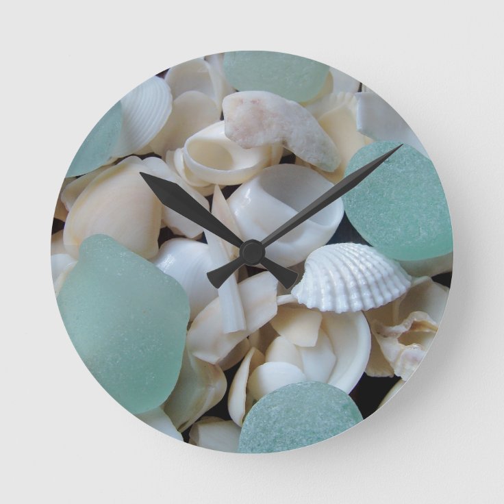 Cooling Glass Round Clock | Zazzle
