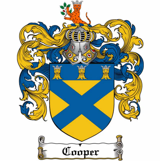 Cooper Coat of Arms Photo Sculpture Cut Out | Zazzle