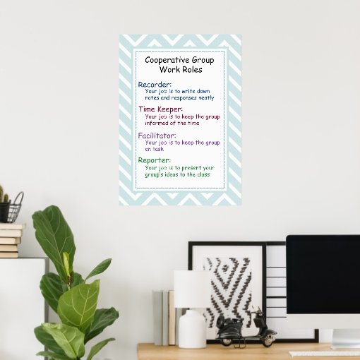 Cooperative Group Work Rules Poster | Zazzle