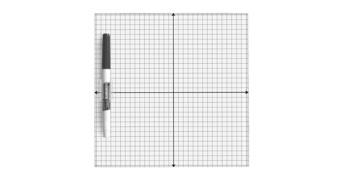 Coordinate Grid Small White Board | Zazzle